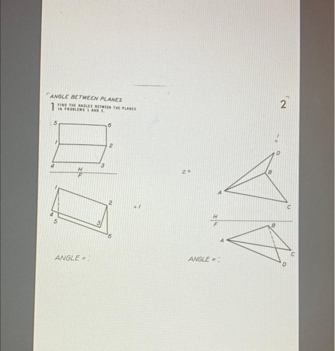 Solved find the angles between the planes in problems 1 and | Chegg.com