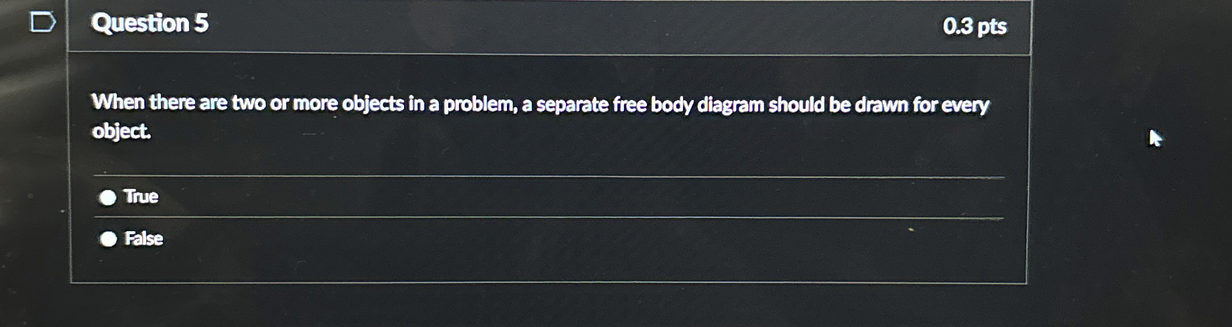 Solved Question 5When there are two or more objects in a | Chegg.com