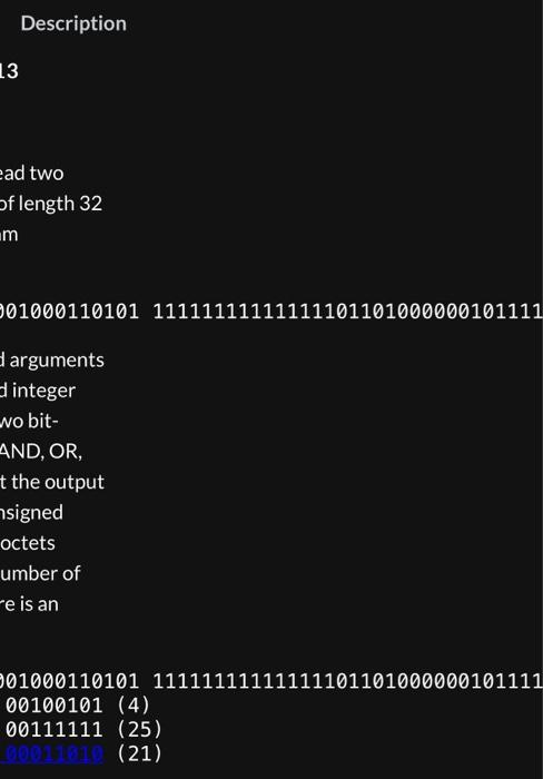 Solved Description Laboratory Programming Assignment 13 | Chegg.com