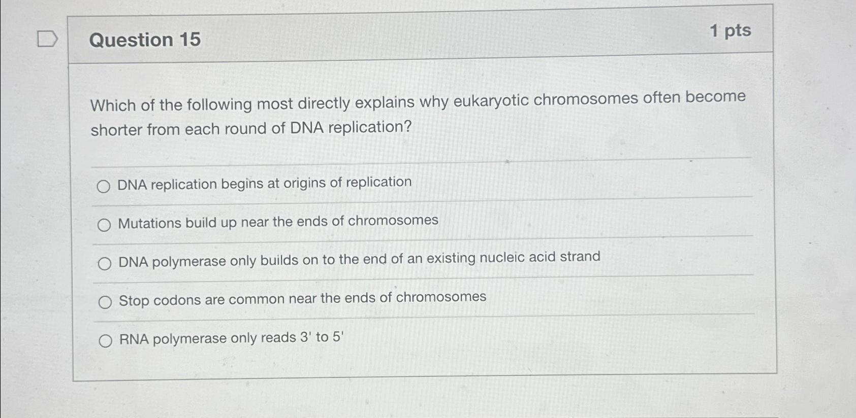 Solved Question 151 ﻿ptsWhich of the following most directly | Chegg.com