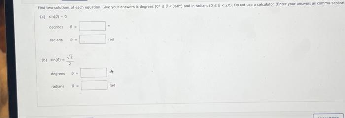 Solved Find two solutions of each equation. Give your | Chegg.com