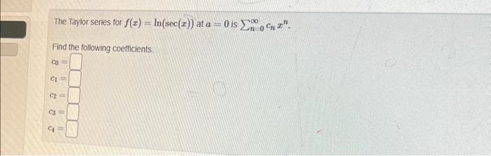 Solved Represent the function 4ln(3−x) as a power series | Chegg.com