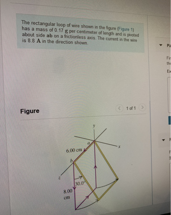 Solved The Rectangular Loop Of Wire Shown In The Figure 