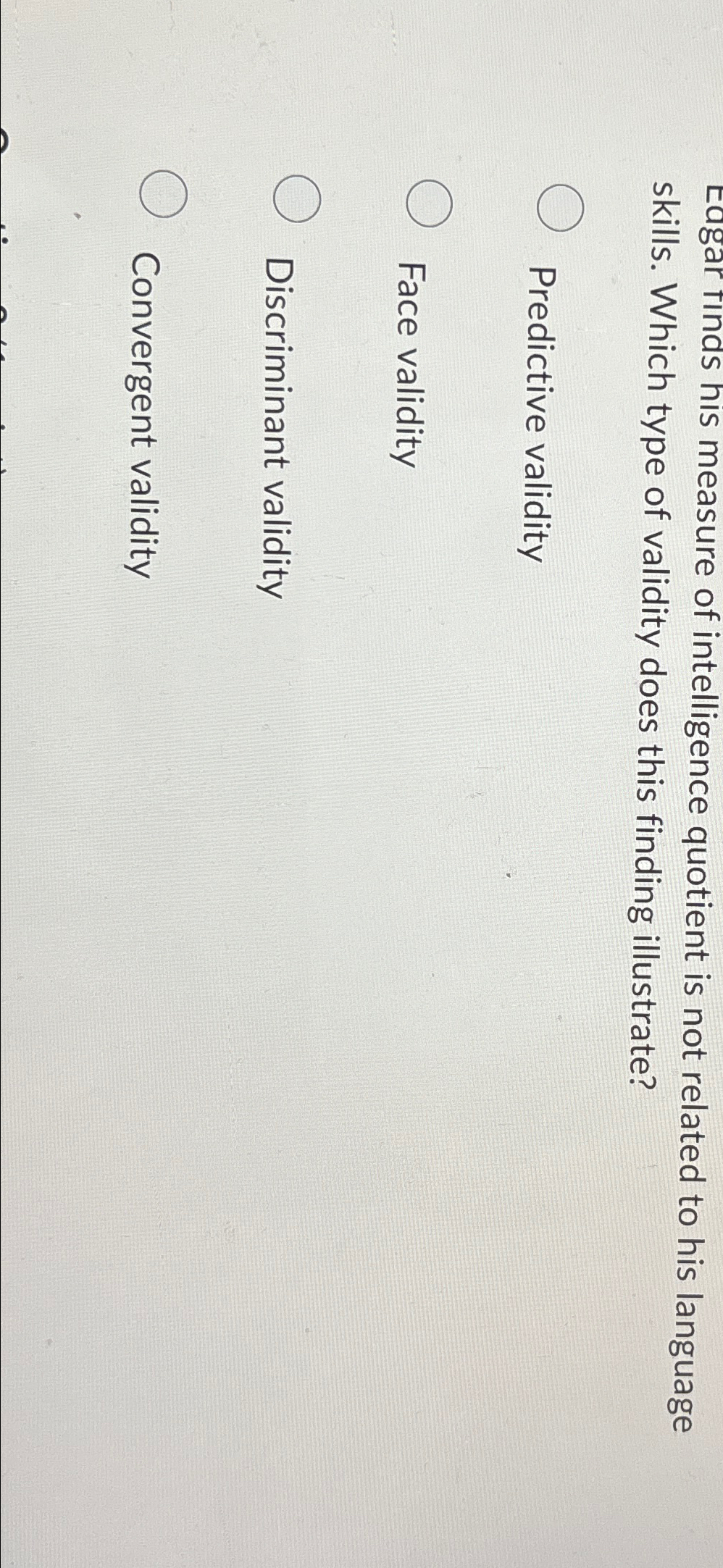 Solved Eagar finds his measure of intelligence quotient is | Chegg.com