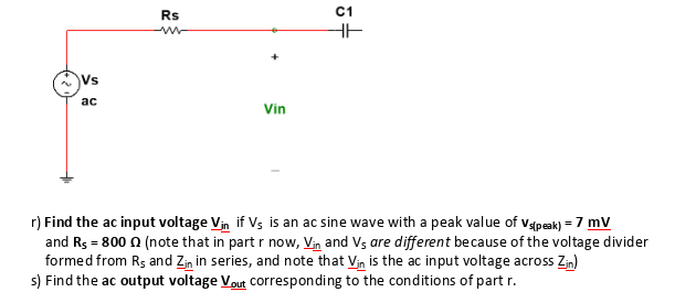 2) Given the following Common-Emitter Amplifier with | Chegg.com