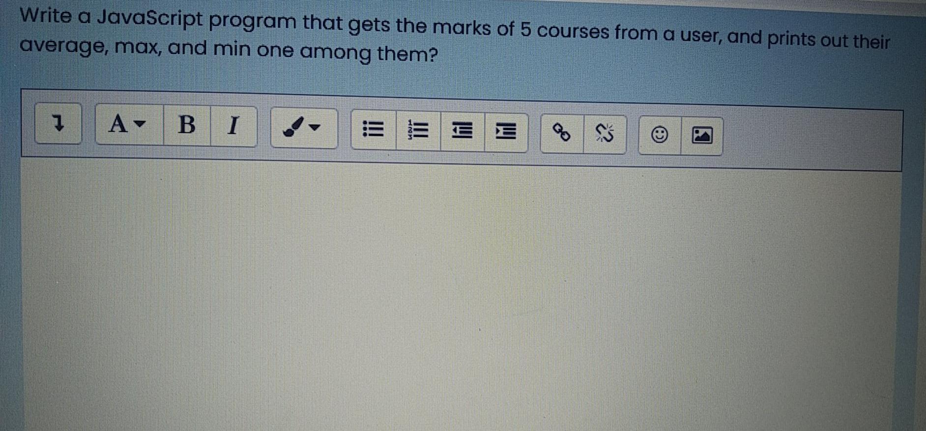 Solved Write A Javascript Program That Gets The Marks Of 5