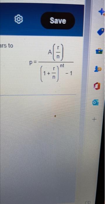 Solved use the sinking formula shown to the right to | Chegg.com