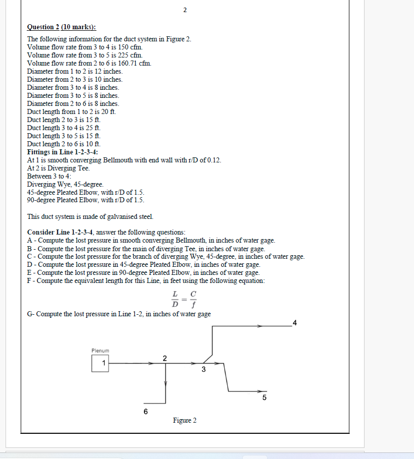 Question 2 (10 ﻿marks):The following information for | Chegg.com