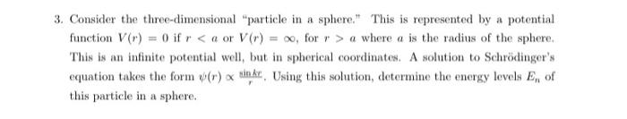 Solved 3. Consider the three-dimensional "particle in a | Chegg.com