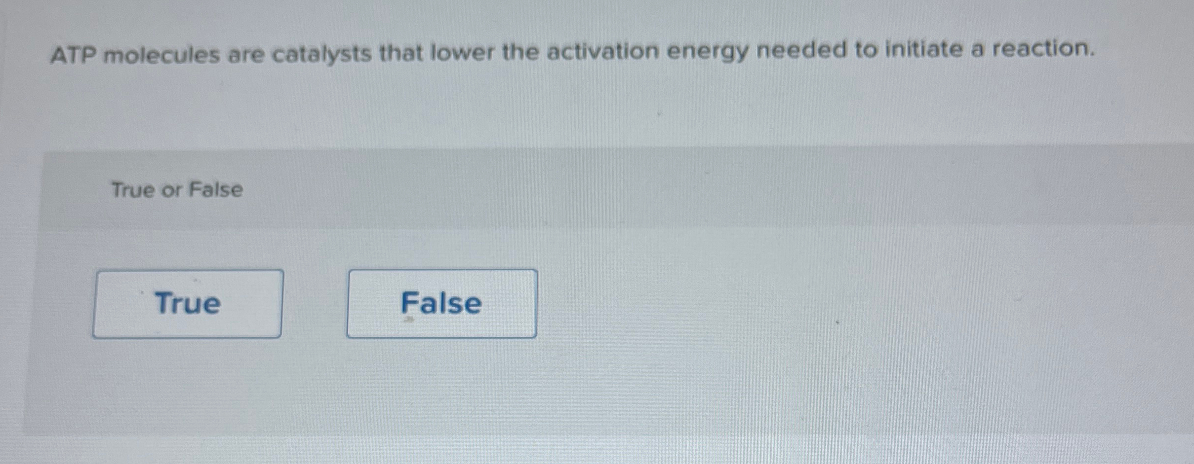Solved ATP molecules are catalysts that lower the activation | Chegg.com