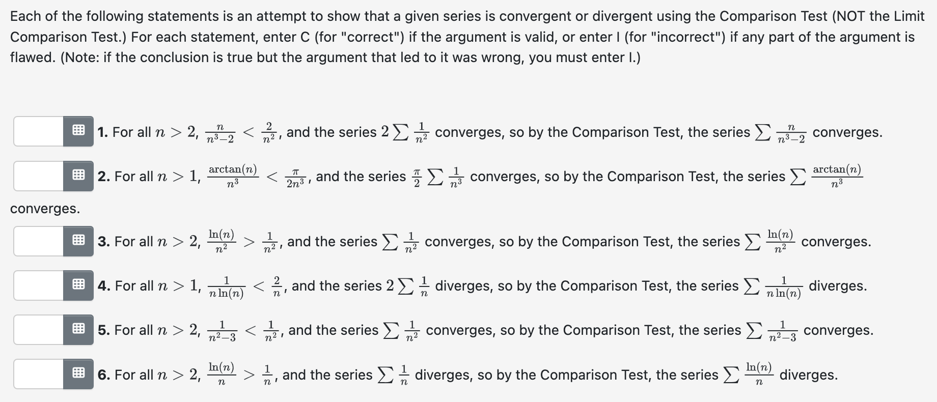 Solved Each of the following statements is an attempt to | Chegg.com