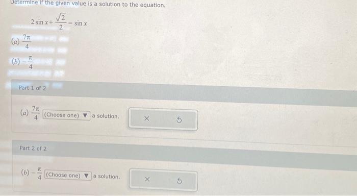 Solved (a) Write the solution set to the equation cosu=−1 on | Chegg.com