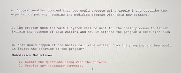Solved execlp ("1s", "1s", "1"1", nullptr); perror ("Exec | Chegg.com