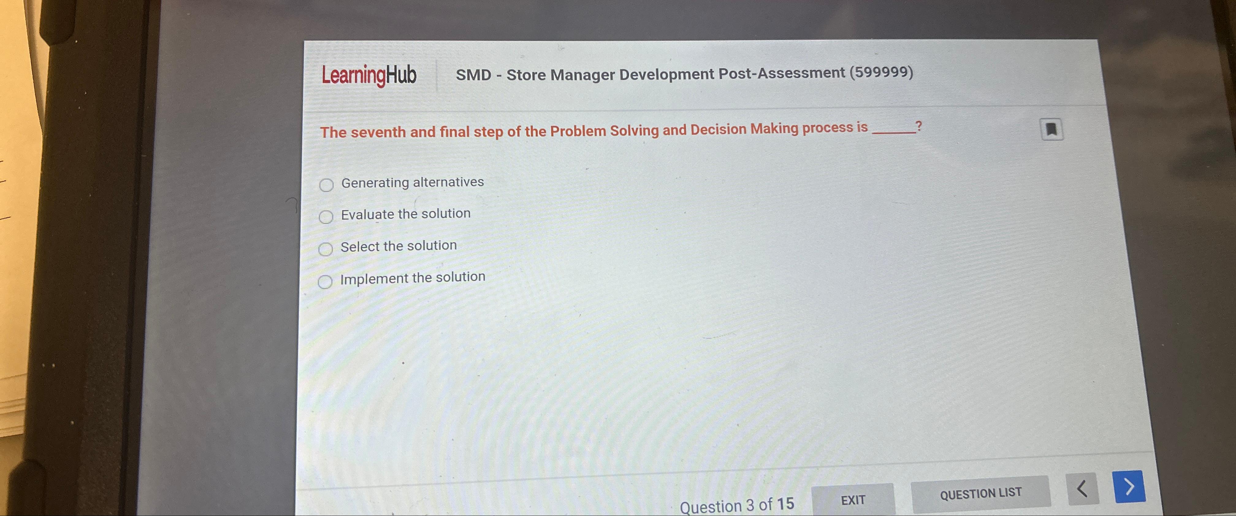 Solved LearningHubSMD - ﻿Store Manager Development | Chegg.com