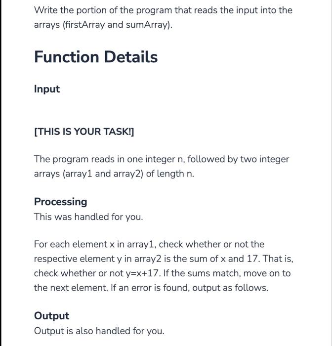 Solved Instructions In this problem, you will be given an | Chegg.com