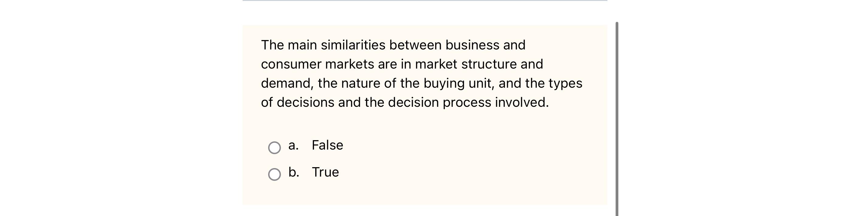 Solved The main similarities between business and consumer | Chegg.com