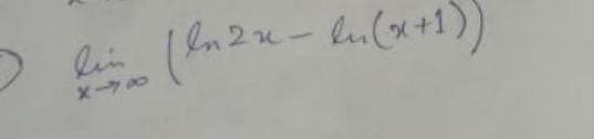 Solved (1) limx→0+x−1/lnxlimx→∞(ln2x−ln(x+1)) | Chegg.com
