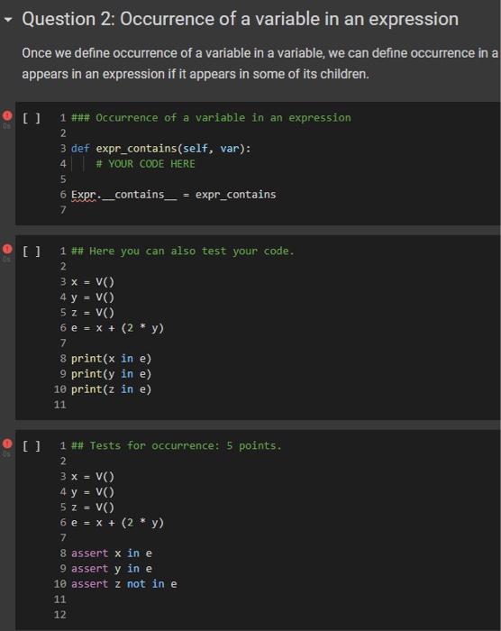 Solved class Expr(object): ***Abstract class representing | Chegg.com