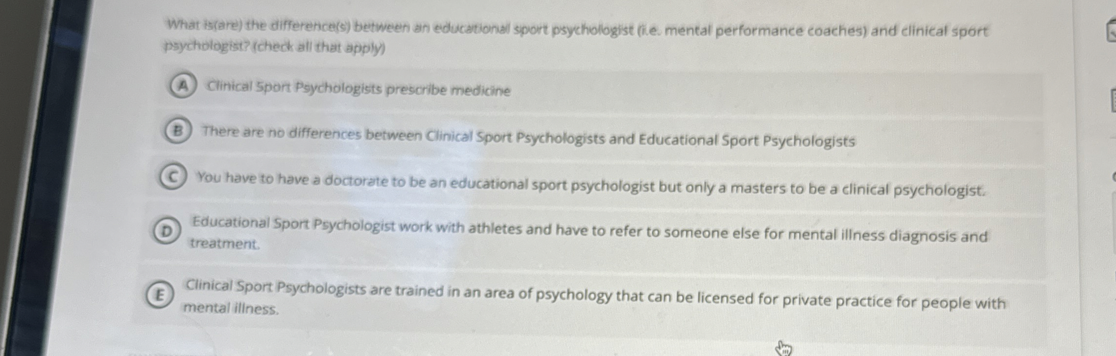 Solved What is(are) ﻿the difference(s) ﻿between an | Chegg.com