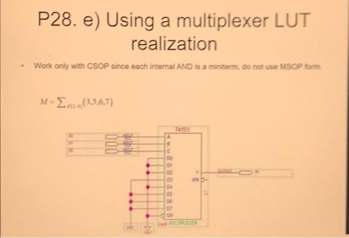 Solved Problem 28 A majority function has an output of true | Chegg.com