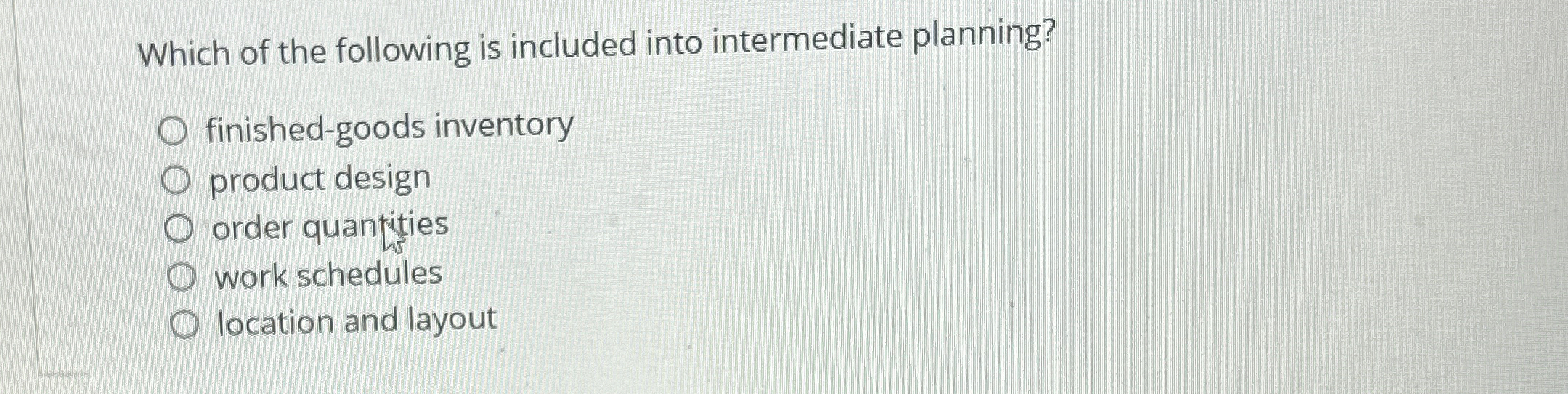 Solved Which of the following is included into intermediate | Chegg.com