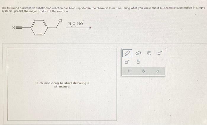 Solved The following nucleophilic substitution reaction has | Chegg.com
