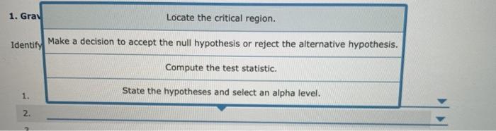 Solved Identify the four steps of a hypothesis test as | Chegg.com