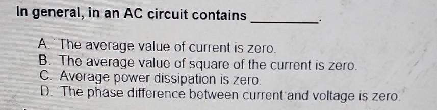 Solved \r\nThe ratio of effective value of current to that | Chegg.com