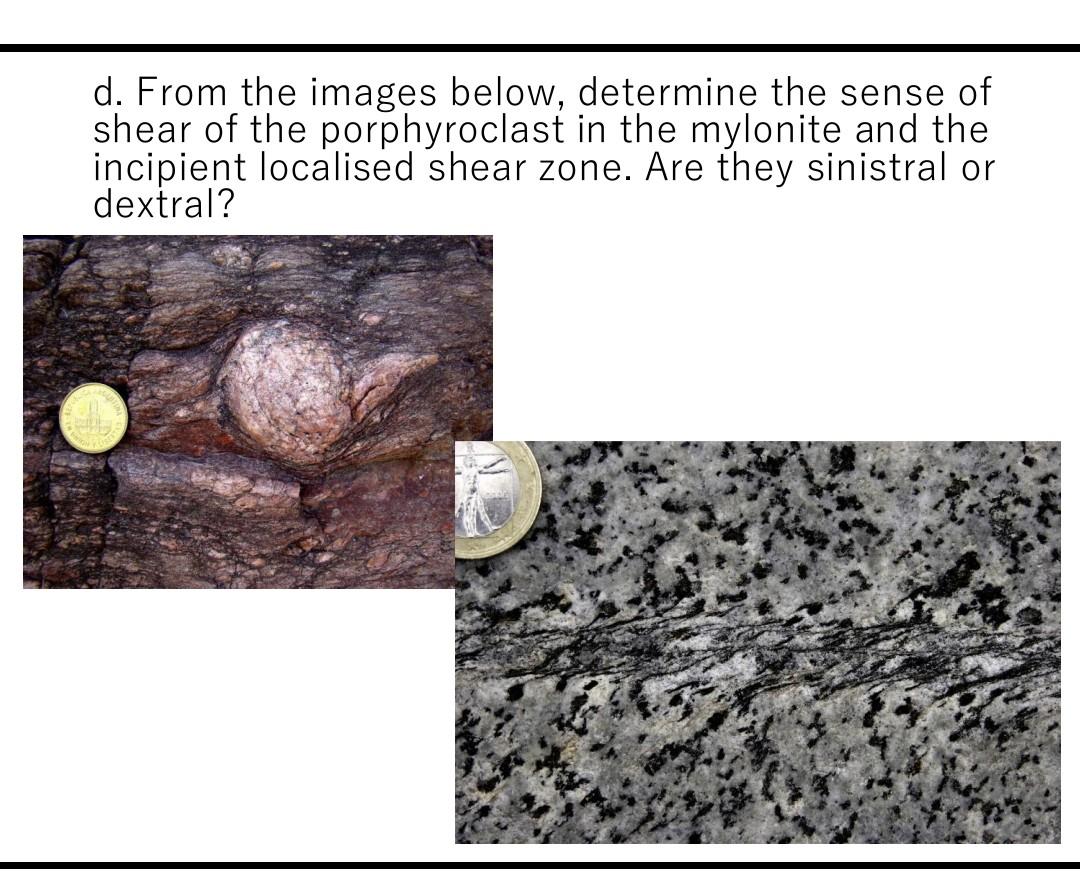 Solved d. From the images below, determine the sense of | Chegg.com