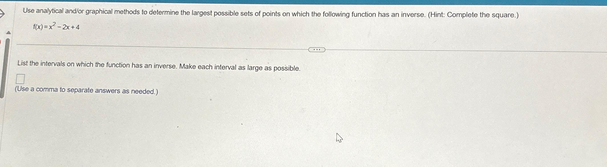 Solved Use analytical and/or graphical methods to determine | Chegg.com