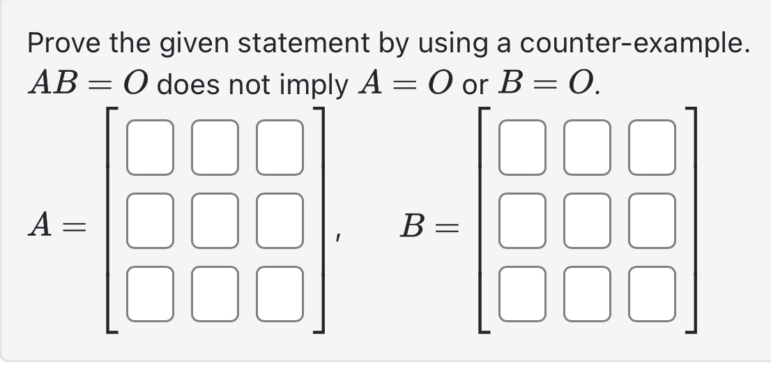 Solved Prove the given statement by using a counter-example. | Chegg.com
