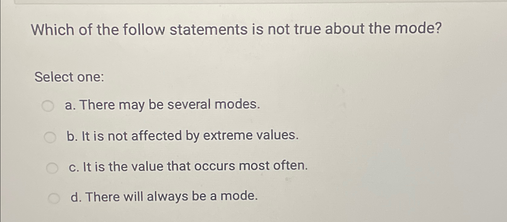 Solved Which of the follow statements is not true about the | Chegg.com