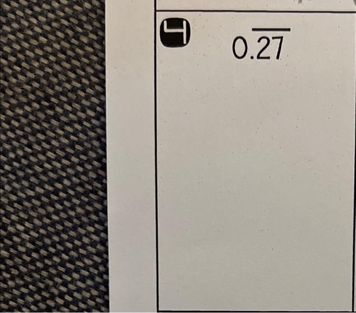 Solved 0.27 | Chegg.com