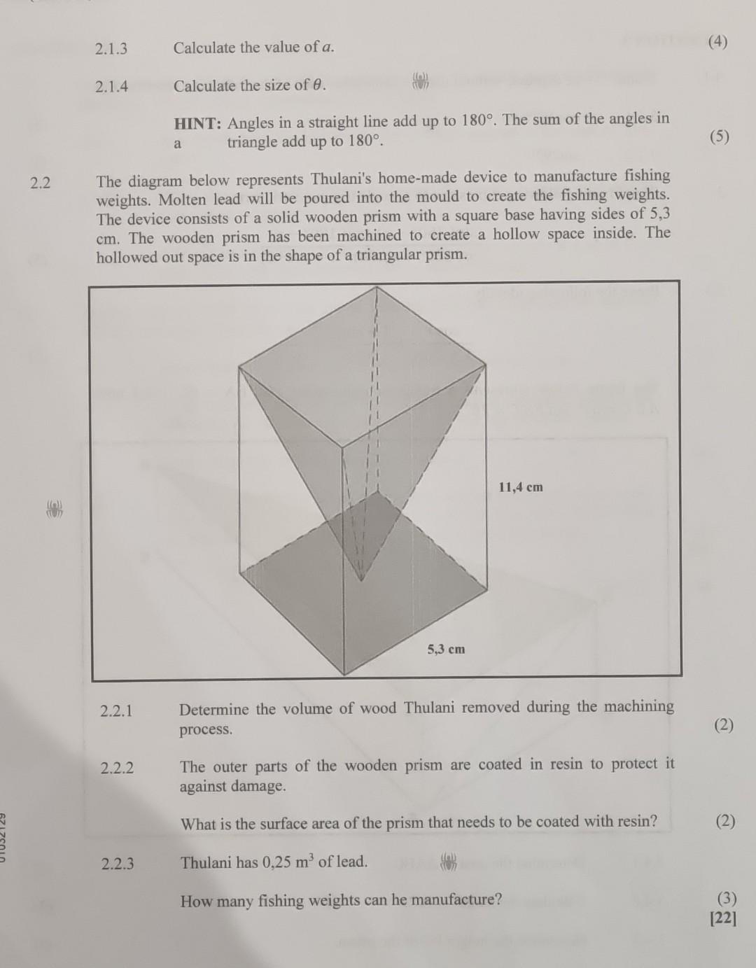 Solved QUESTION 2 In the diagram below A(−9;12),B(9;9) and | Chegg.com