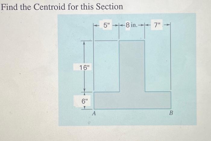 Solved Find the Centroid for this Section | Chegg.com