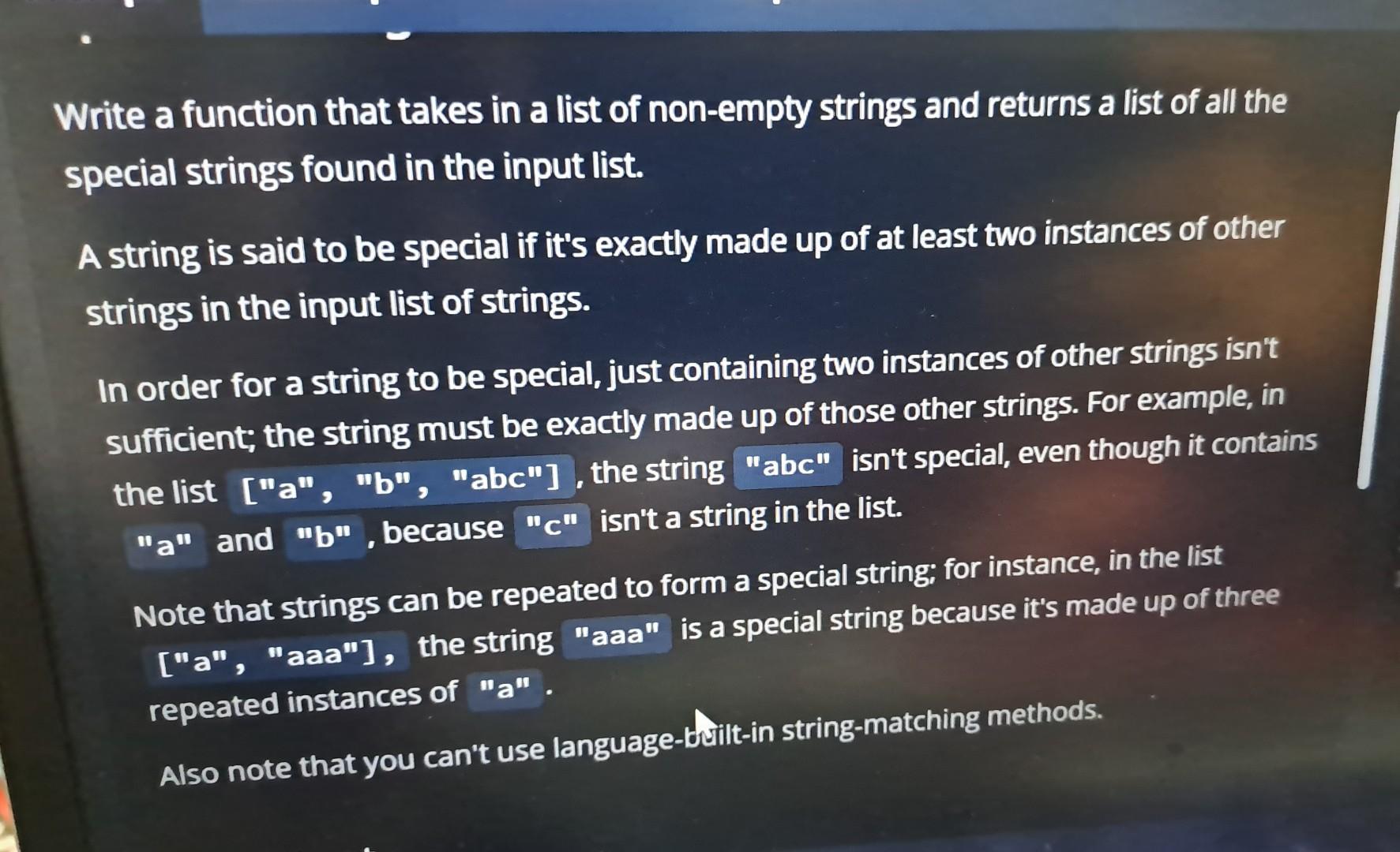 Solved Write a function that takes in a list of non-empty | Chegg.com