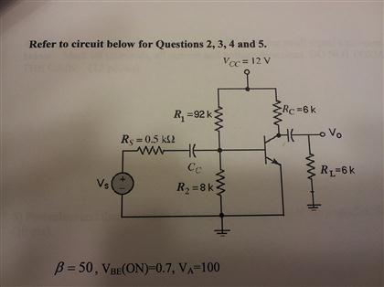 Solved 2) Find the Ic and Vceq values for the circuit | Chegg.com