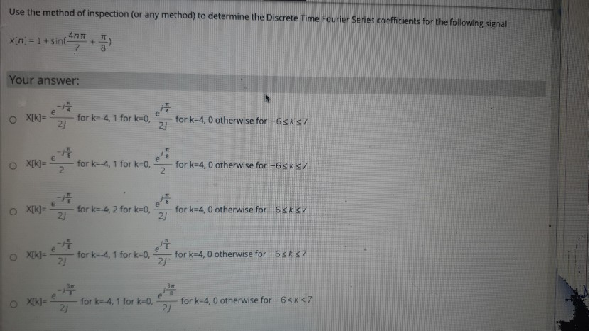Solved Use the method of inspection (or any method) to | Chegg.com