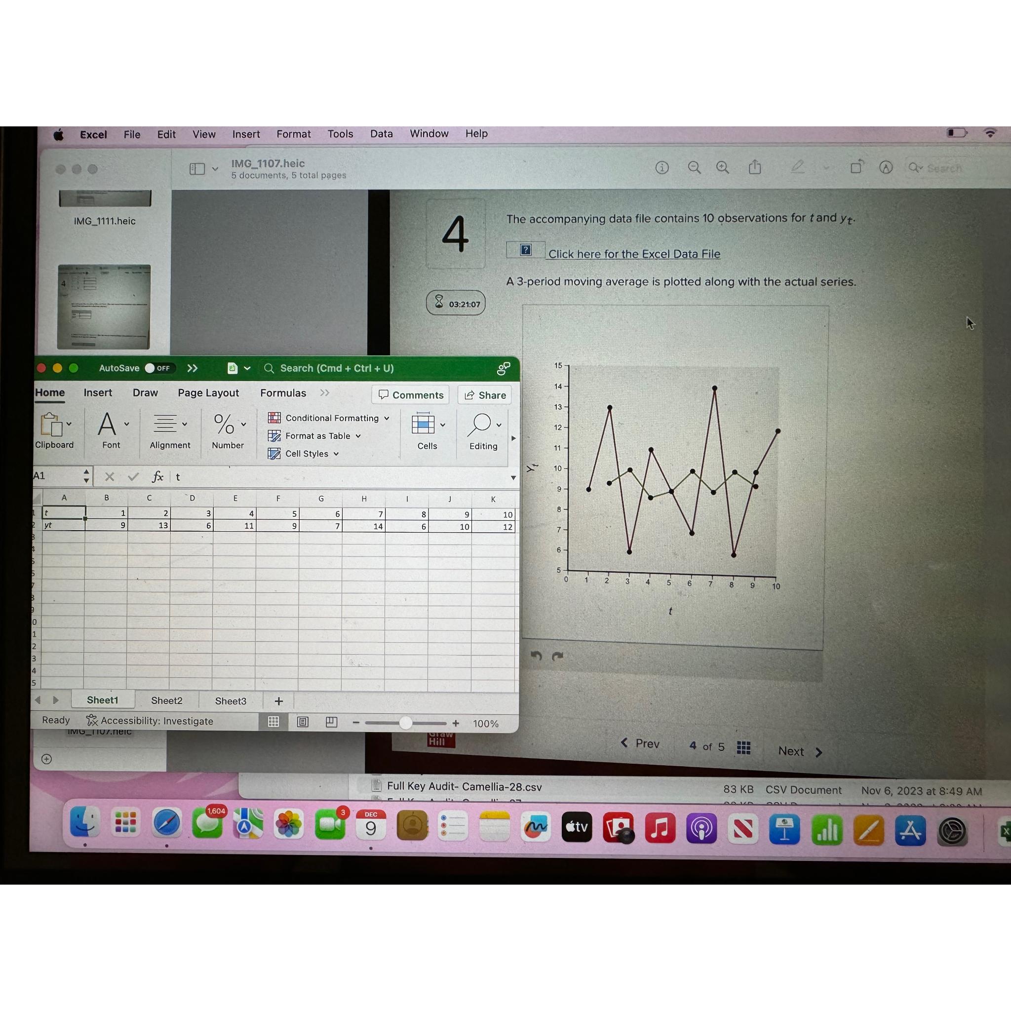 Solved Comment on smoothing.multiple choiceThe jagged graph | Chegg.com