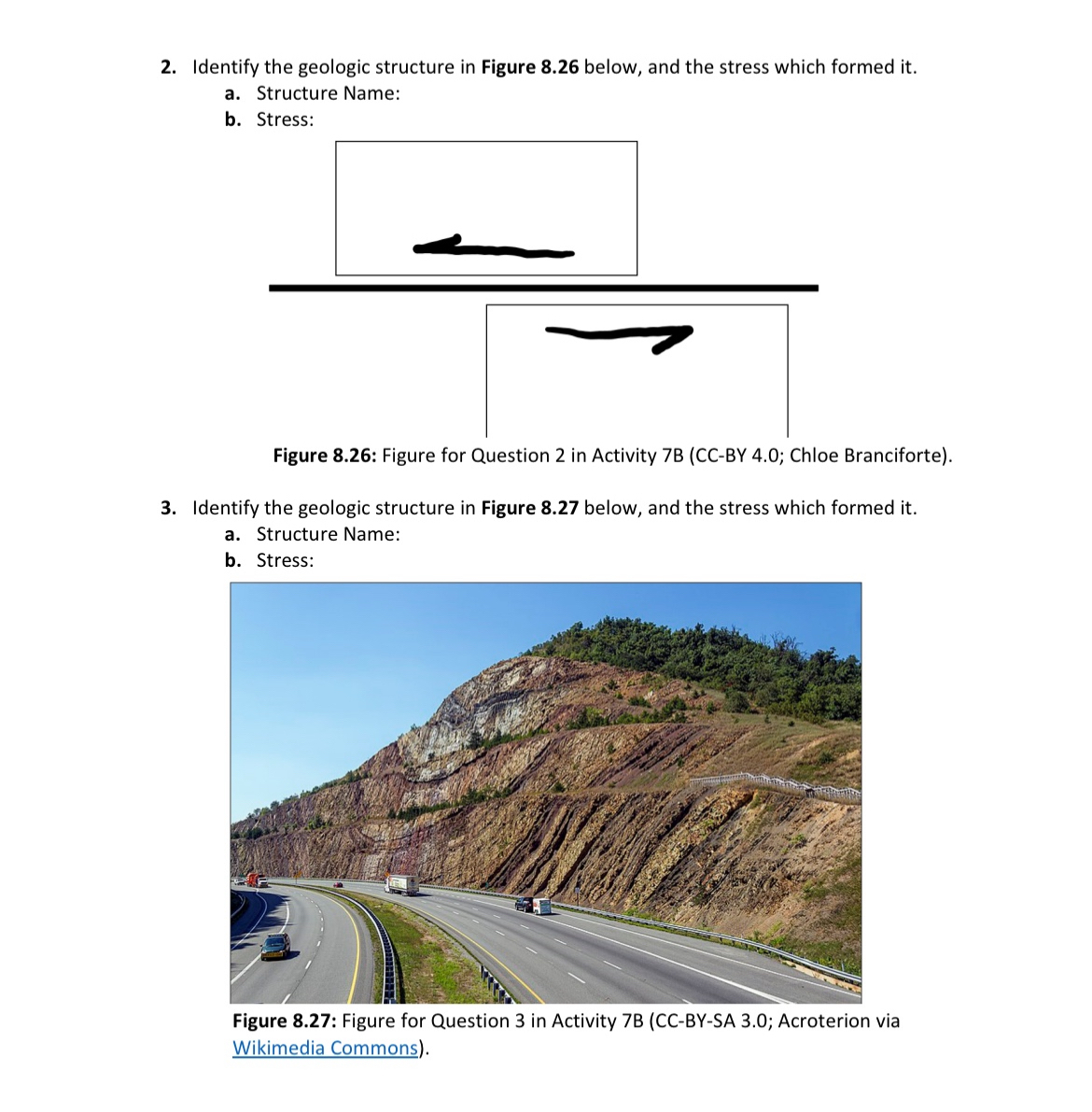 Solved Identify the geologic structure in Figure 8.26 | Chegg.com