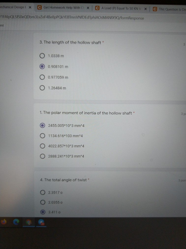 Solved A steel shaft ABCD having a total length of 3.15 m | Chegg.com