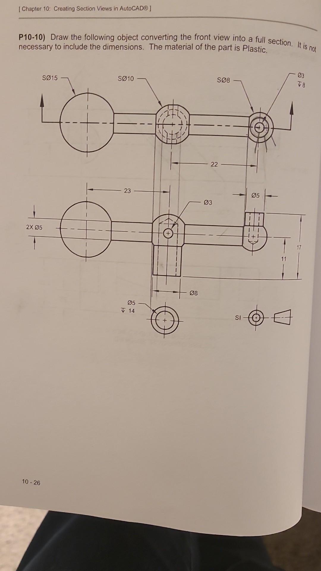 P10-10) Draw the following object converting the | Chegg.com