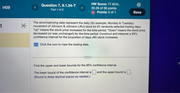 Solved The accompanying data represent the daily (for | Chegg.com
