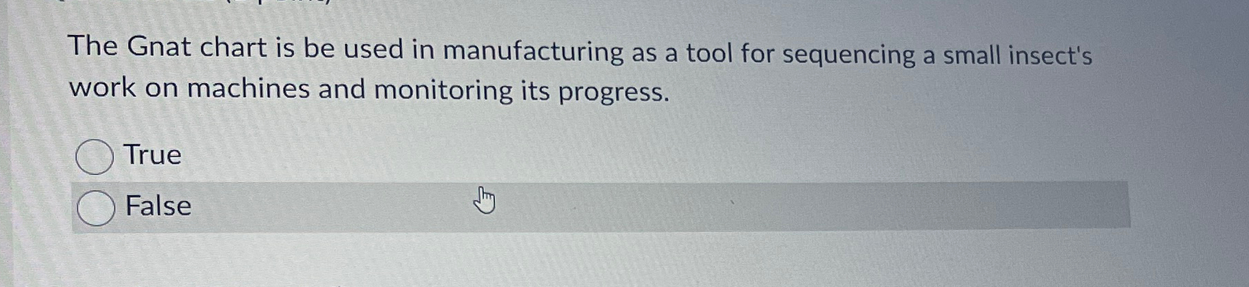 Solved The Gnat chart is be used in manufacturing as a tool | Chegg.com