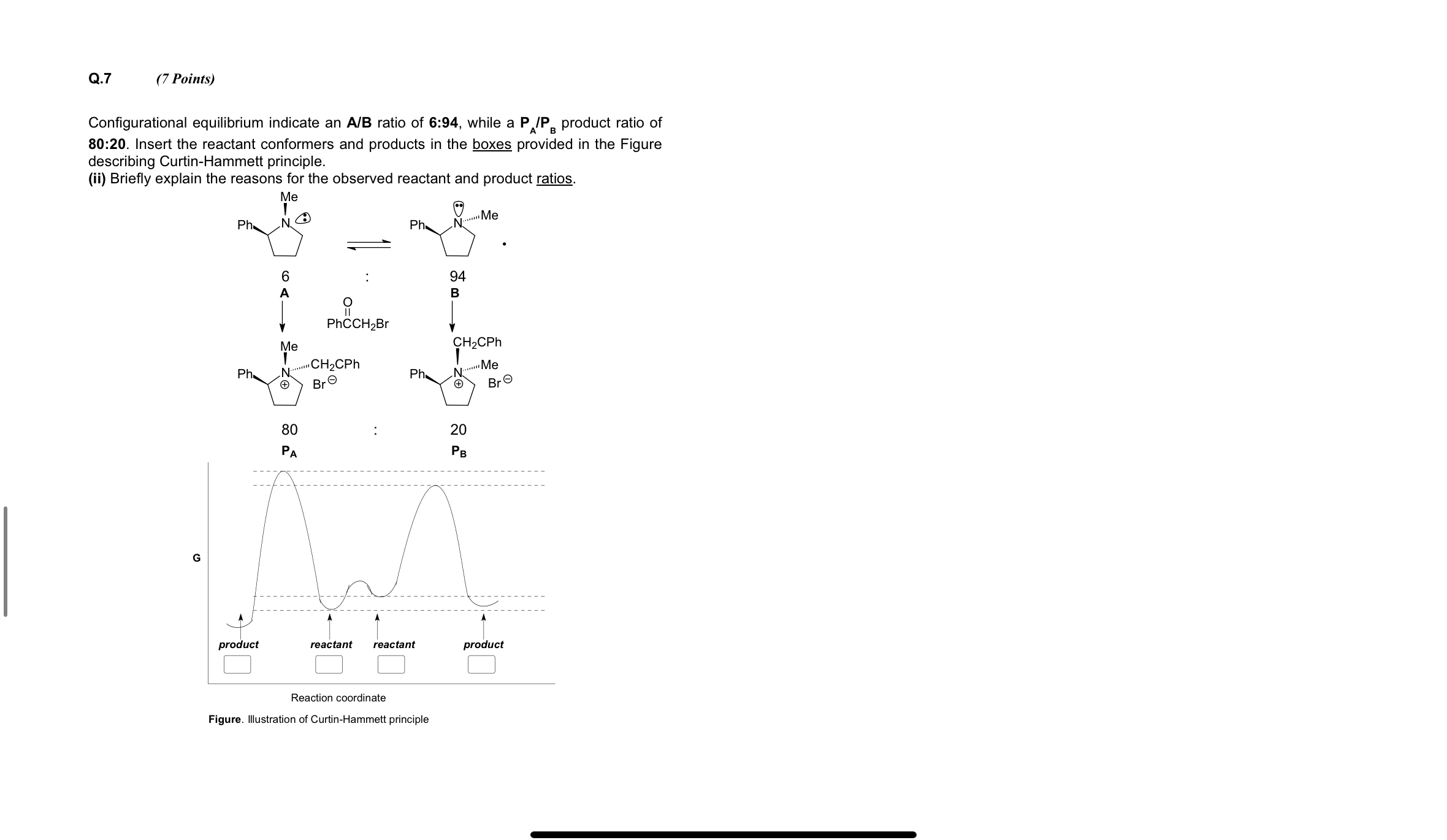 Solved Q. 7(7 ﻿Points)Configurational equilibrium indicate | Chegg.com