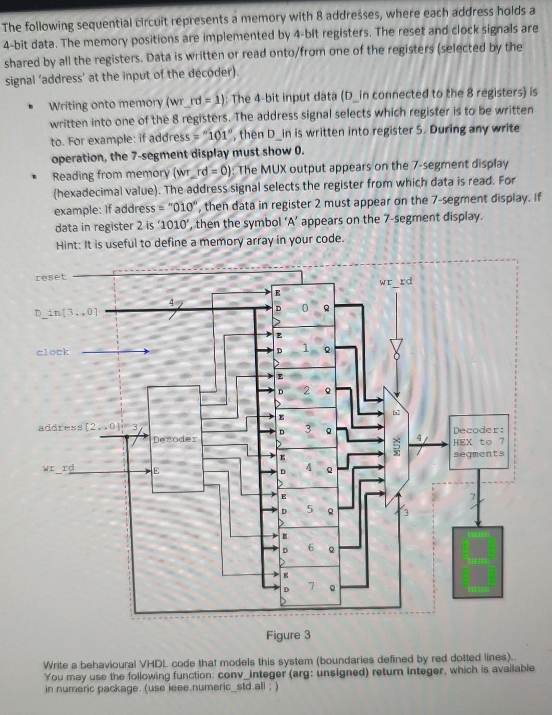 The following sequential circuit represents a memory | Chegg.com