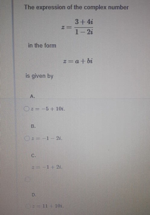 Solved The modulus of the complex number i(1-22) (2+2) 2 is | Chegg.com