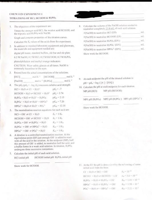 Solved Lab equations that i am struggling with. i have all | Chegg.com