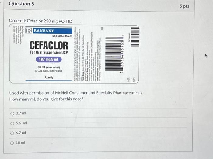 Solved Used with permission of McNeil Consumer and Specialty | Chegg.com