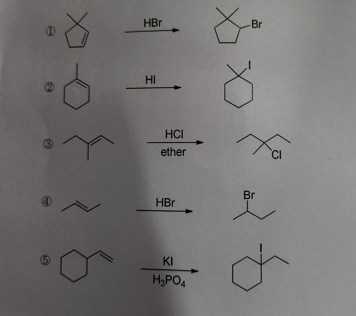 Solved In the following given reactions, which structure of | Chegg.com
